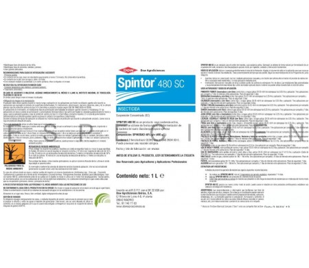 Spintor 480SC , 250cc agroquimico